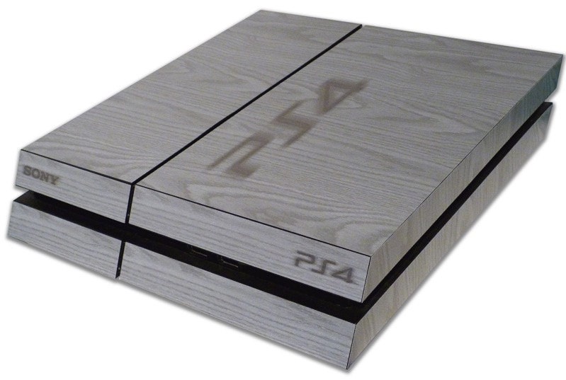 PS4 Skin EXCLUSIVE Grey Wood Grain Burnished Stamp Skin With 2 - Etsy
