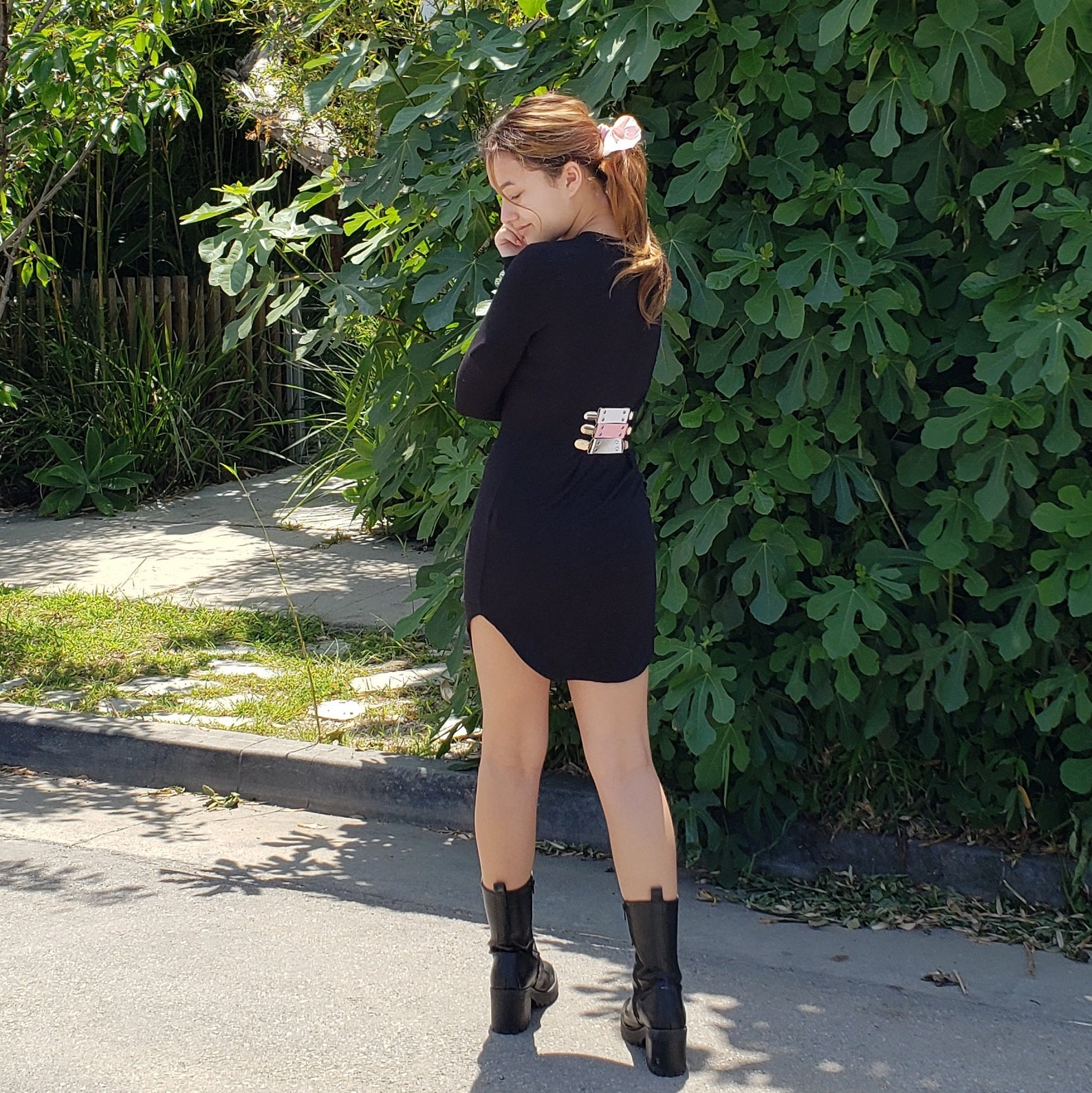 Black Leather Cinch Clip With Bronze Tone Clips & O-ring. | Etsy