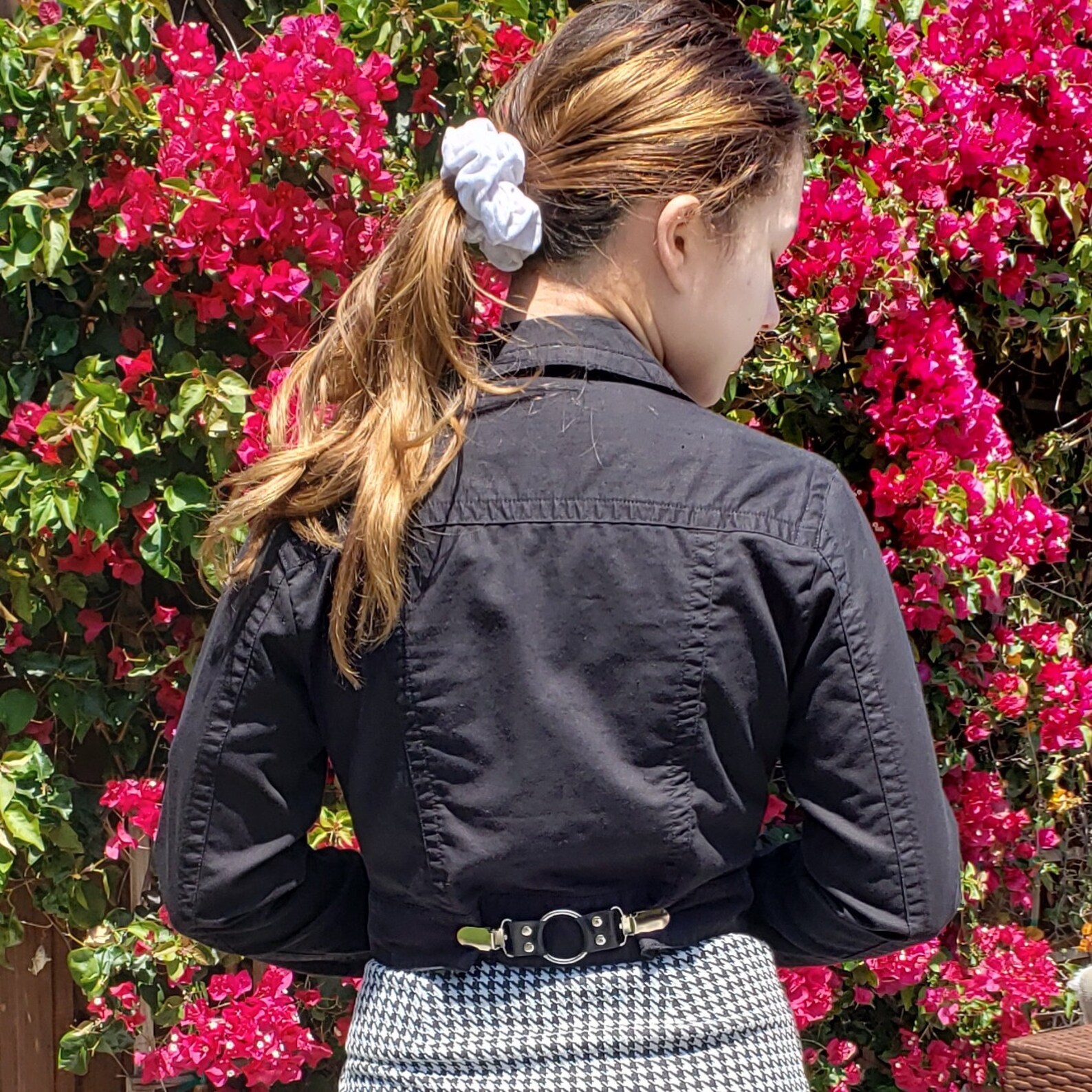 Black Leather Cinch Clip With Bronze Tone Clips & O-ring. - Etsy