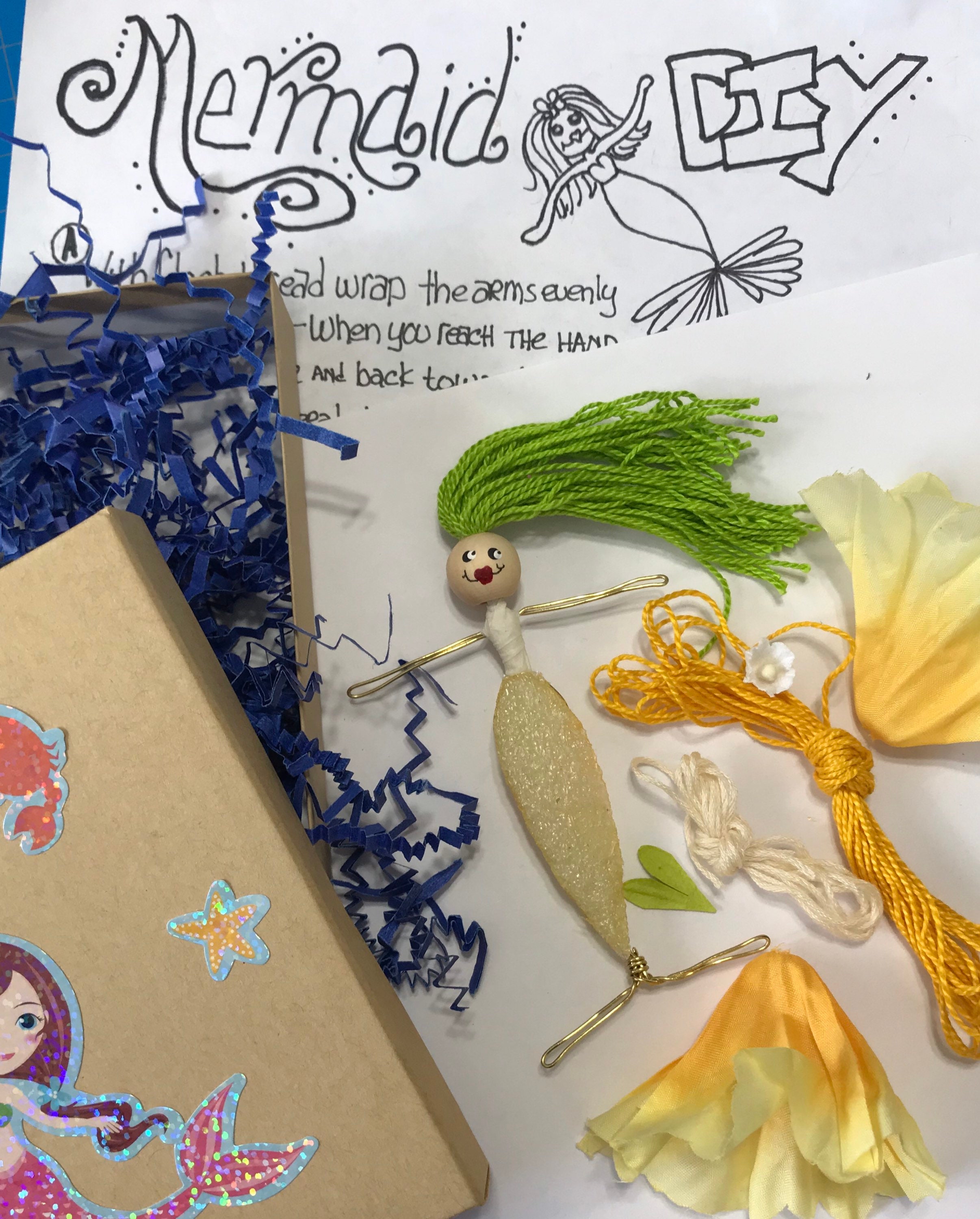 DIY Mermaid Doll Kits Kids Craft Party Activity Mermaid - Etsy