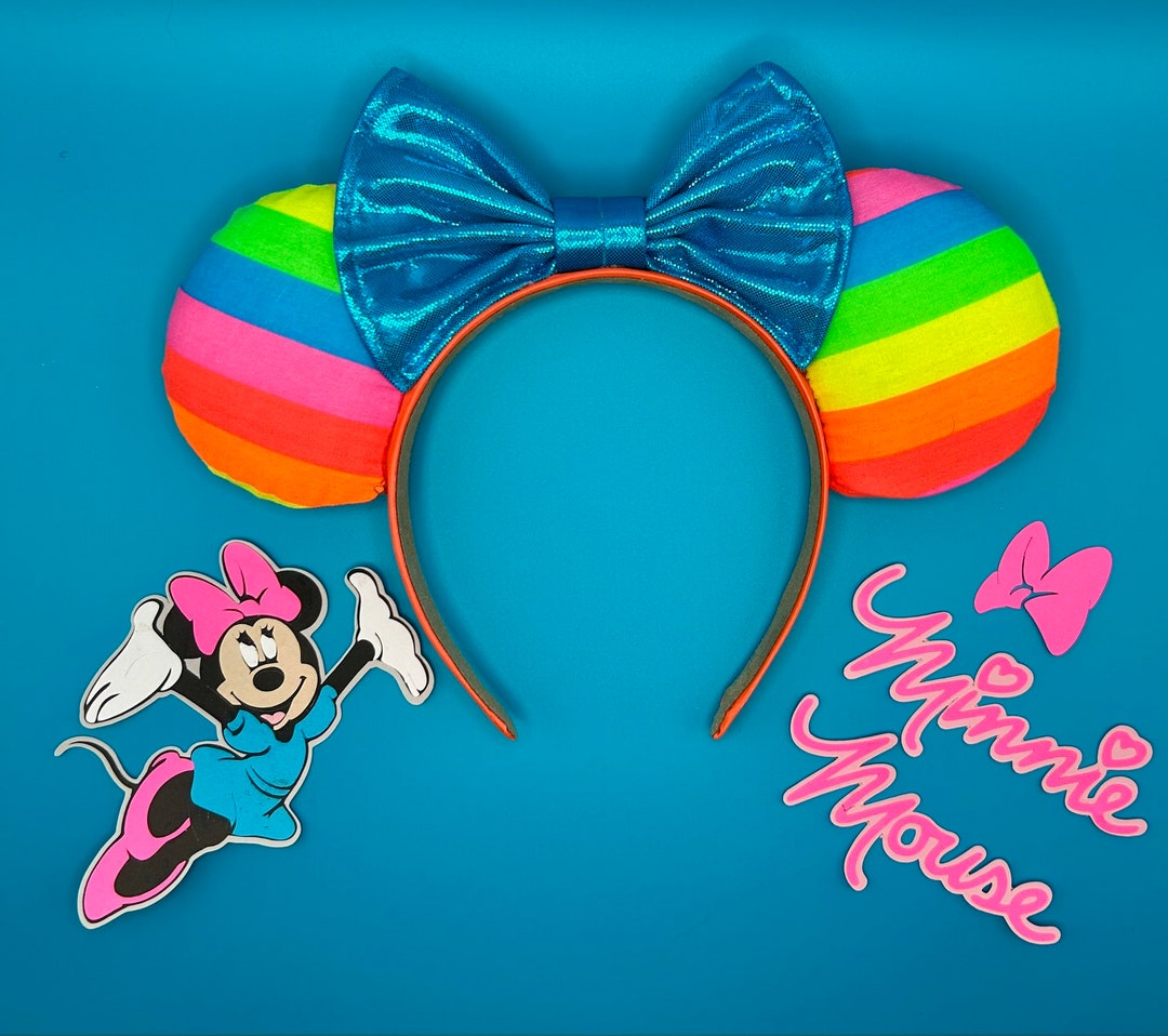 Pride Rainbow Mickey Mouse Ears, Disney Ears, Park Ears, Autism, Minnie ...