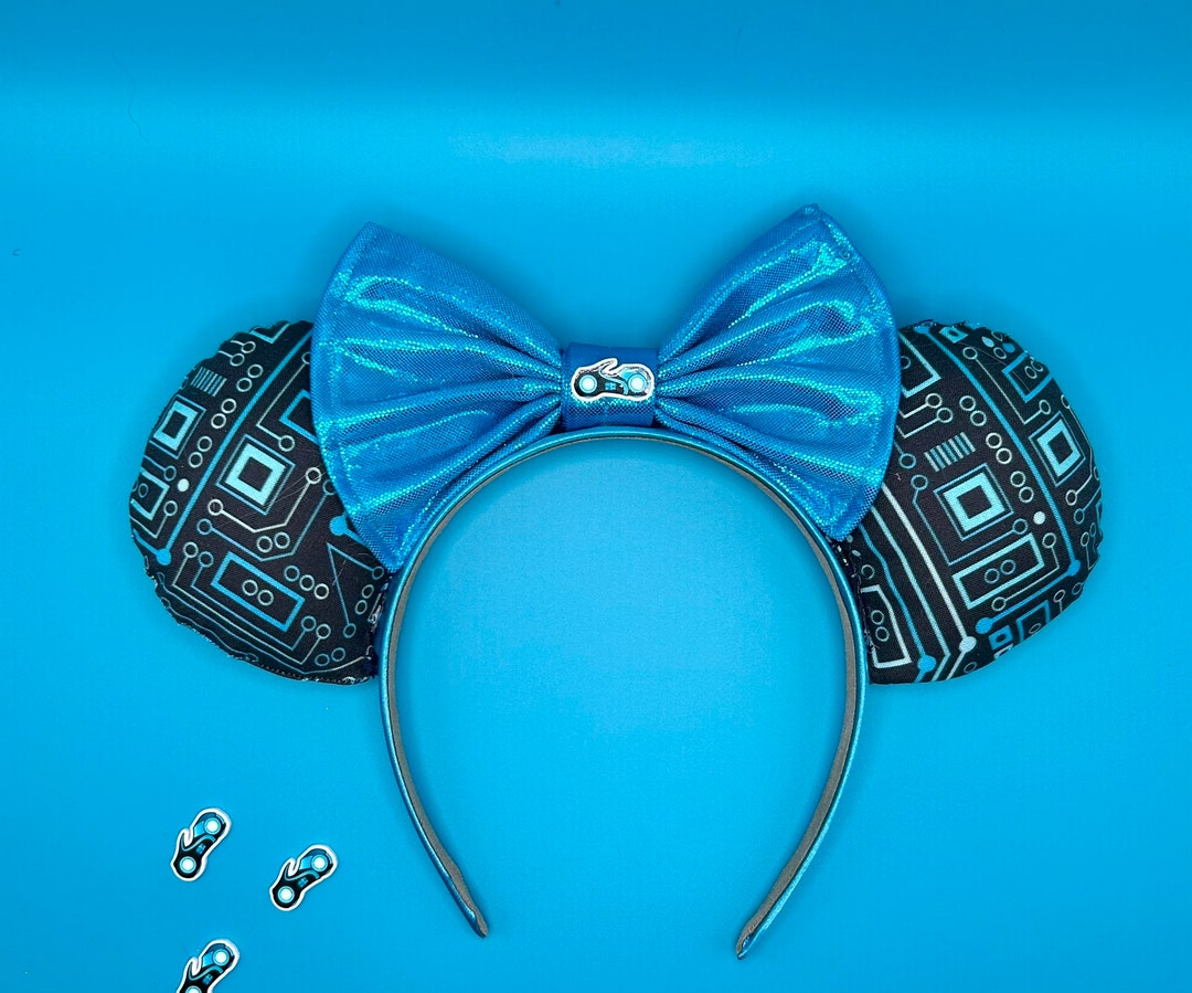 Tron Themed Mickey Mouse Ears, Disney Ears, Minnie Ears, Hollywood ...