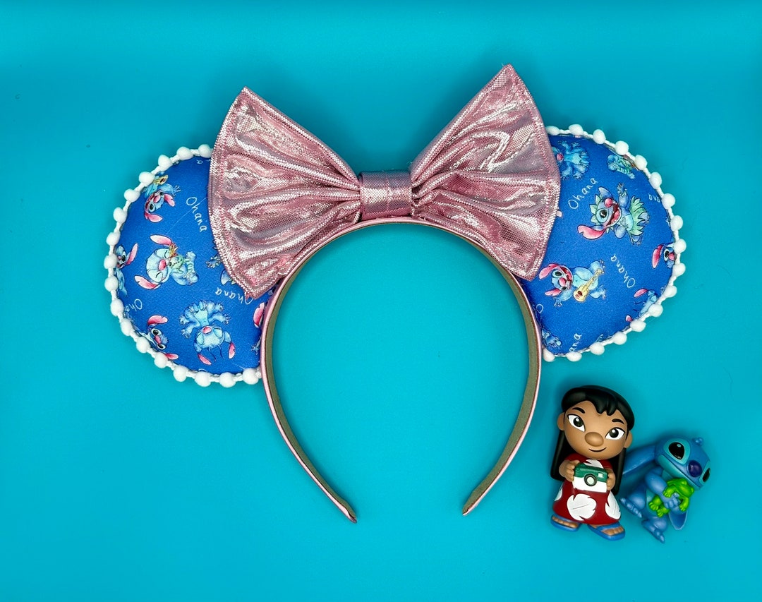 Stitch Minnie Mouse Ears, Mickey Mouse Ears, Disney Ears, Park Ears ...