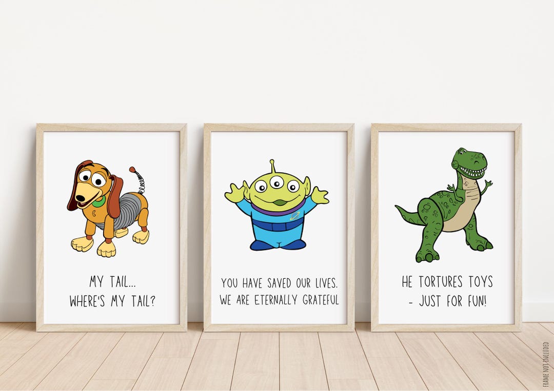 Toy Story Quote Artwork Print | Toy Story Room | Toy Story Personalised ...