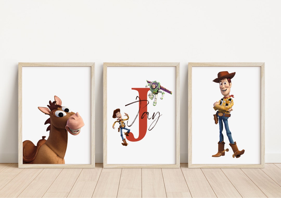 Set of 3 Toy Story Personalised Print Pixar Disney Print - Etsy