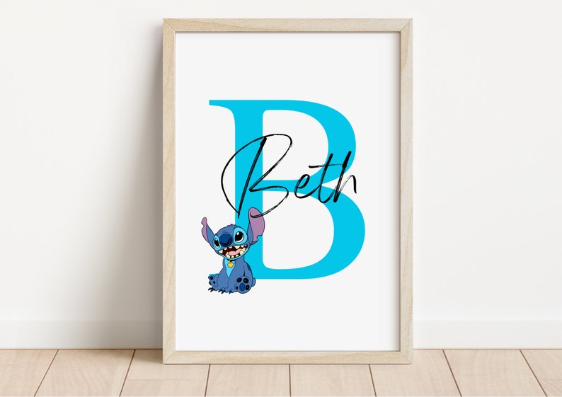 Lilo & Stitch Personalised Name Print Lilo and Stitch - Etsy