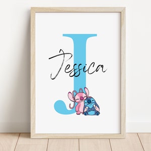 Lilo & Stitch Personalised Name Print Lilo and Stitch Disney Bedroom ...