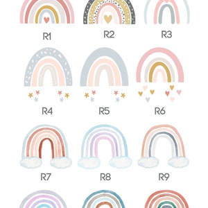 Set of 3 Rainbow Personalised Name Print | Rainbow Quote Print ...