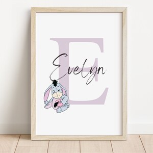 Winnie the Pooh Personalised Name Print Winnie the Pooh - Etsy