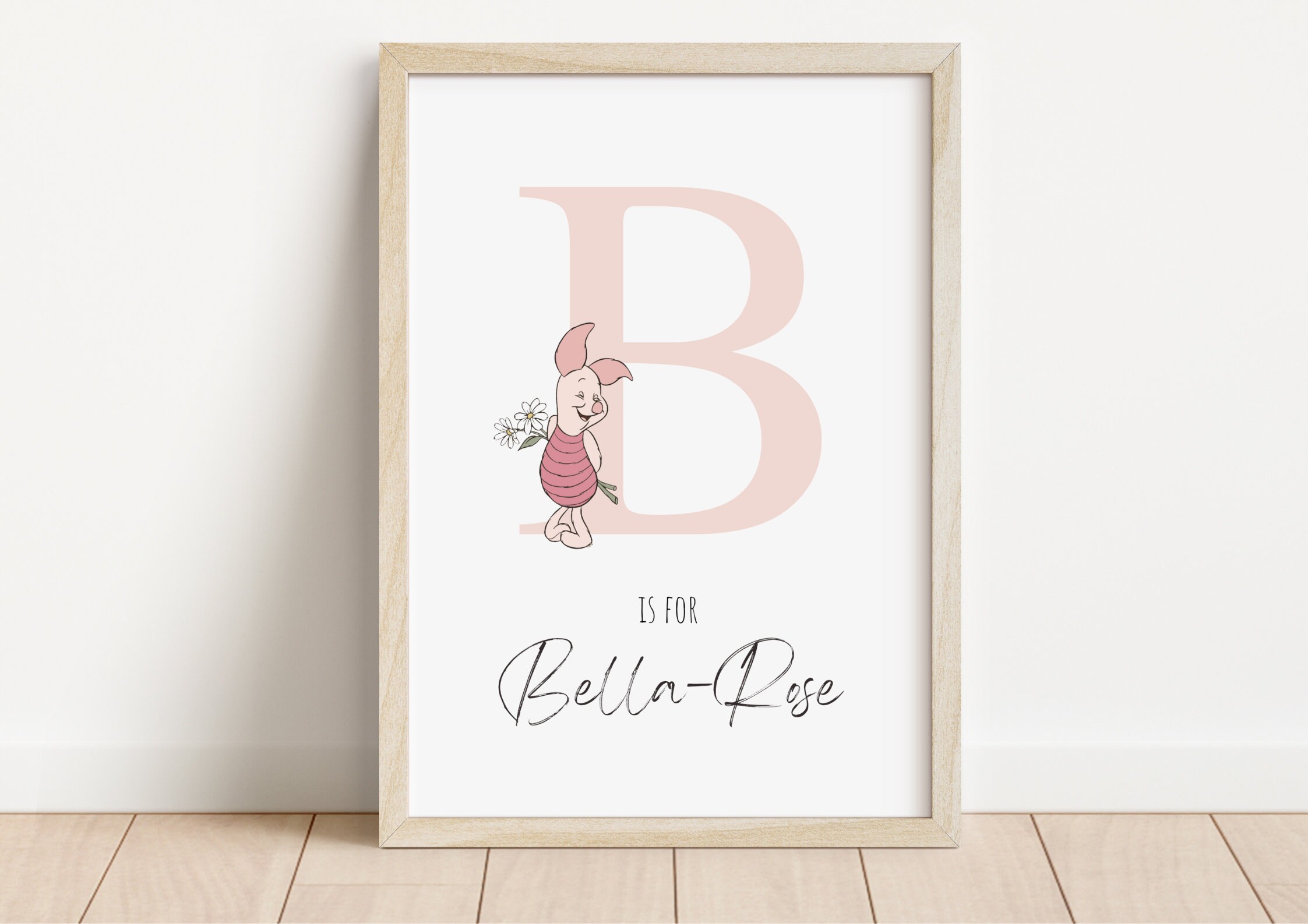 Winnie the Pooh Personalised Name Print Winnie the Pooh - Etsy UK