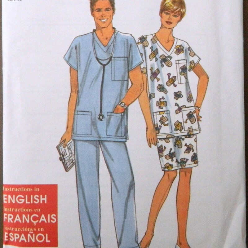 Scrubs Pattern - Etsy