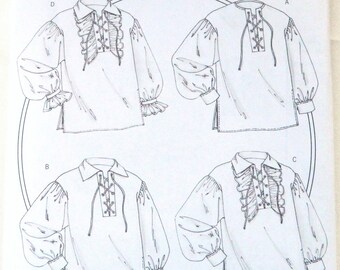 Pirate shirt pattern | Etsy