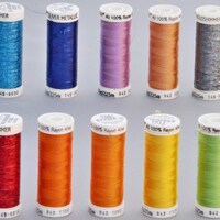Sulky POLYSPARKLE, 30wt 290 Yd Spool, Pink & Jade Poly Sparkle With ...