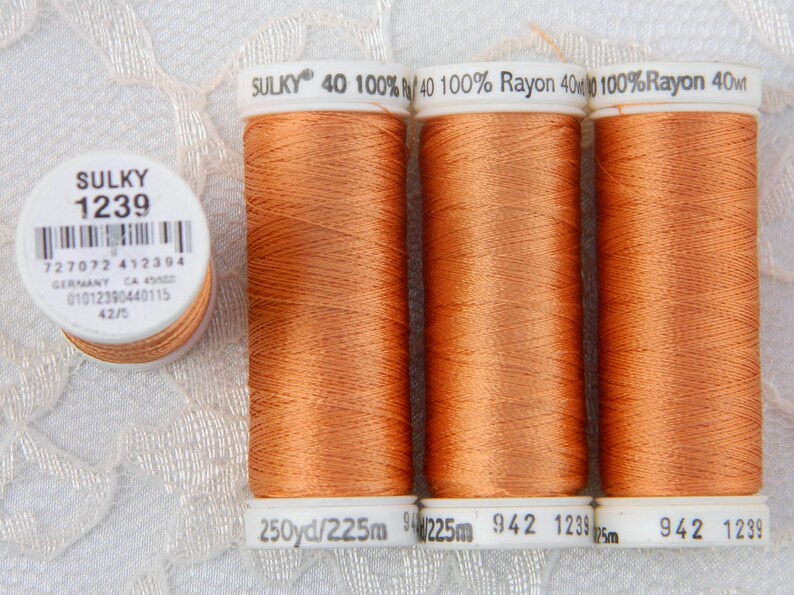 Sulky Thread Spools - Choose Color Blue, Pewter, Orchid, Orange, Yellow ...