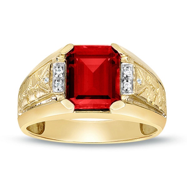 Gold Ruby Ring - Etsy