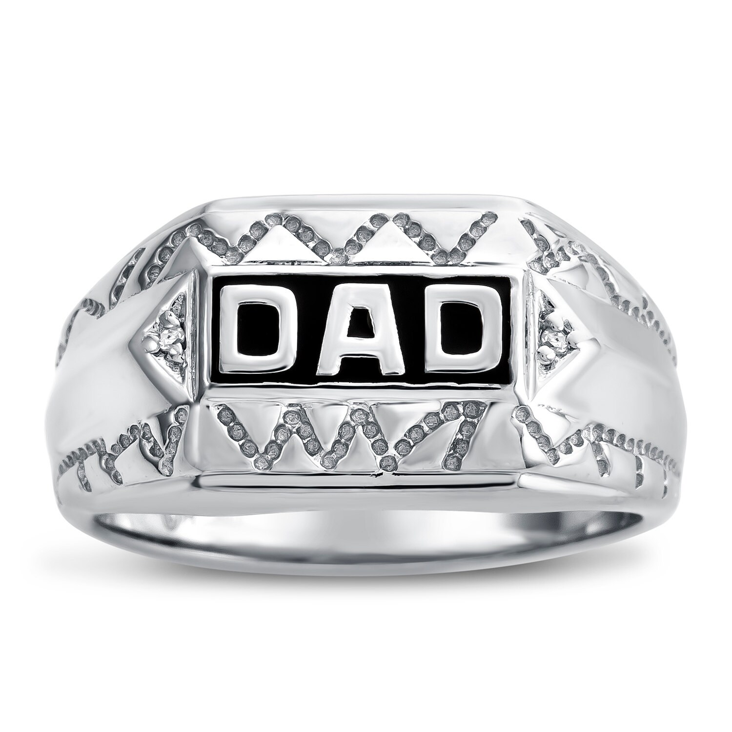 Dad Signet Ring for Dad Ring Signet Dad Ring Sterling Silver | Etsy