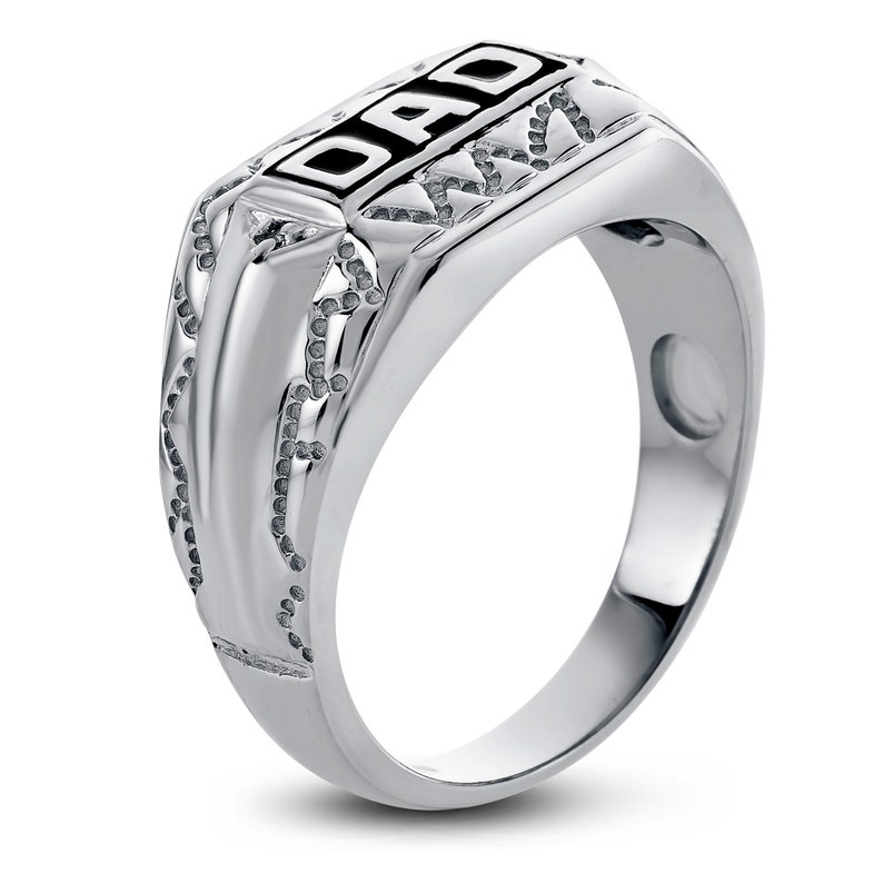 Dad Signet Ring for Dad Ring Signet Dad Ring Sterling Silver - Etsy UK