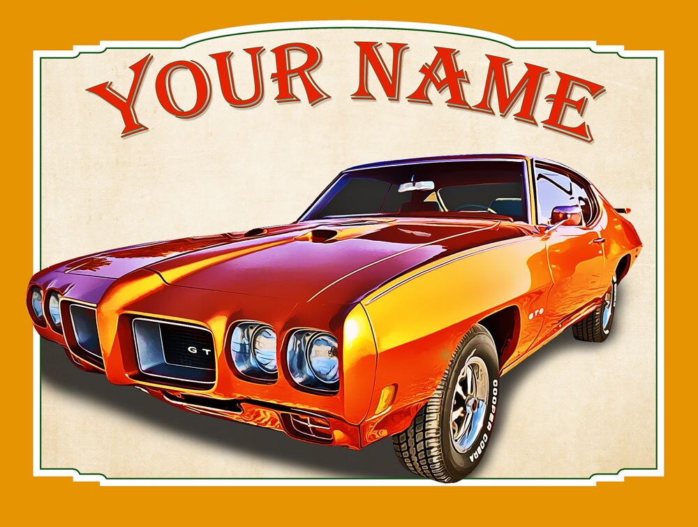 9 X 12 Inch 1970 Pontiac GTO Metal Poster Various Colors - Etsy