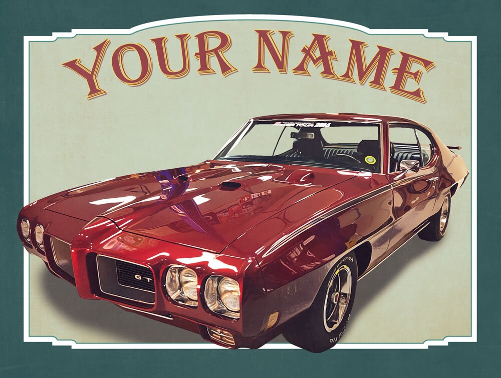 9 X 12 Inch 1970 Pontiac GTO Metal Poster Various Colors - Etsy