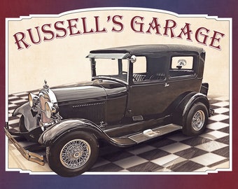 Ford Model a Garage Sign - Etsy