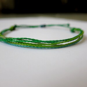 Multi-row Colored Strings Bracelet Adjustable Surf Friendship Bracelet ...