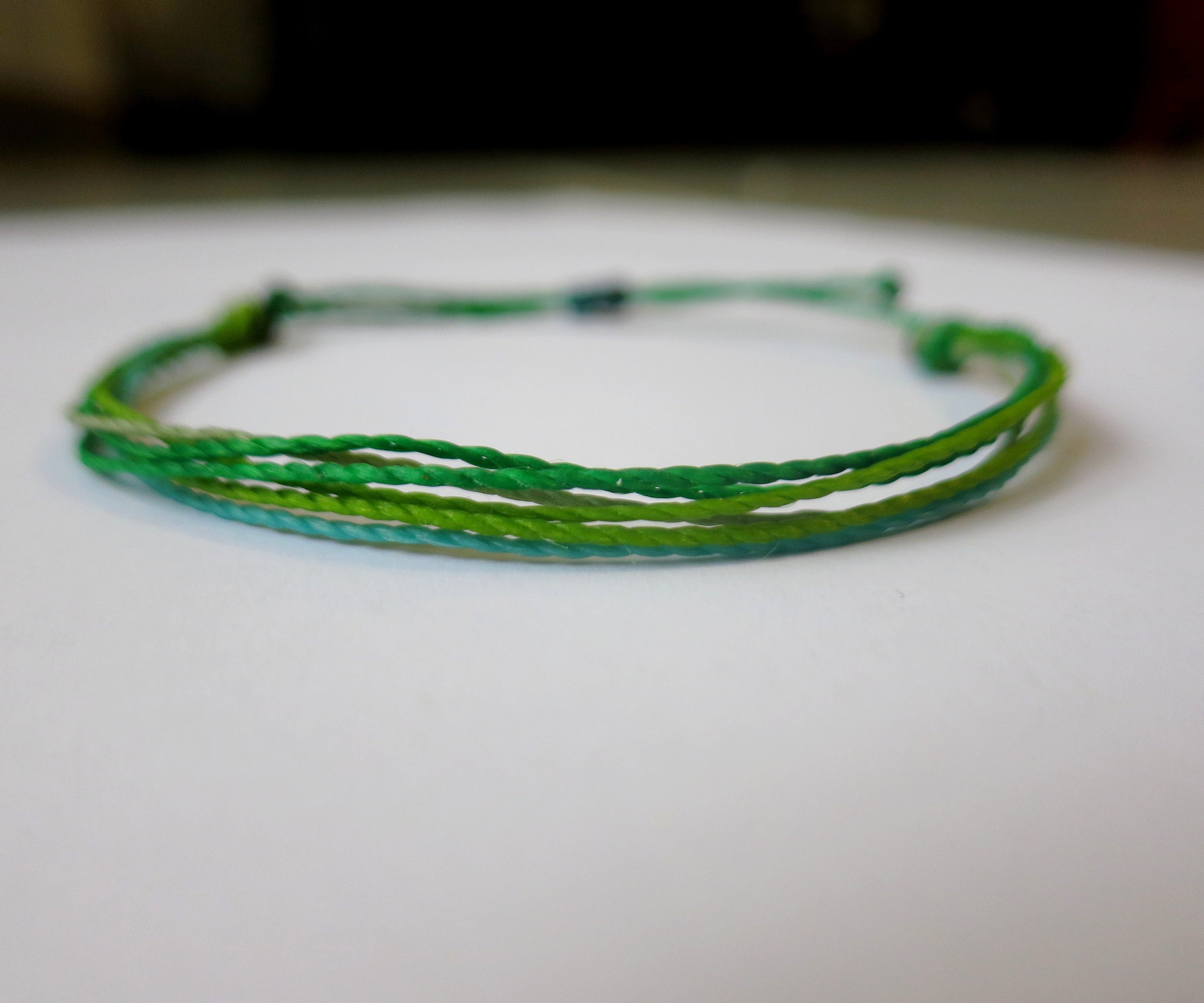 Multi-row Colored Strings Bracelet Adjustable Surf Friendship - Etsy