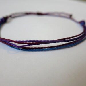 Multi-row Colored Strings Bracelet Adjustable Surf Friendship Bracelet ...