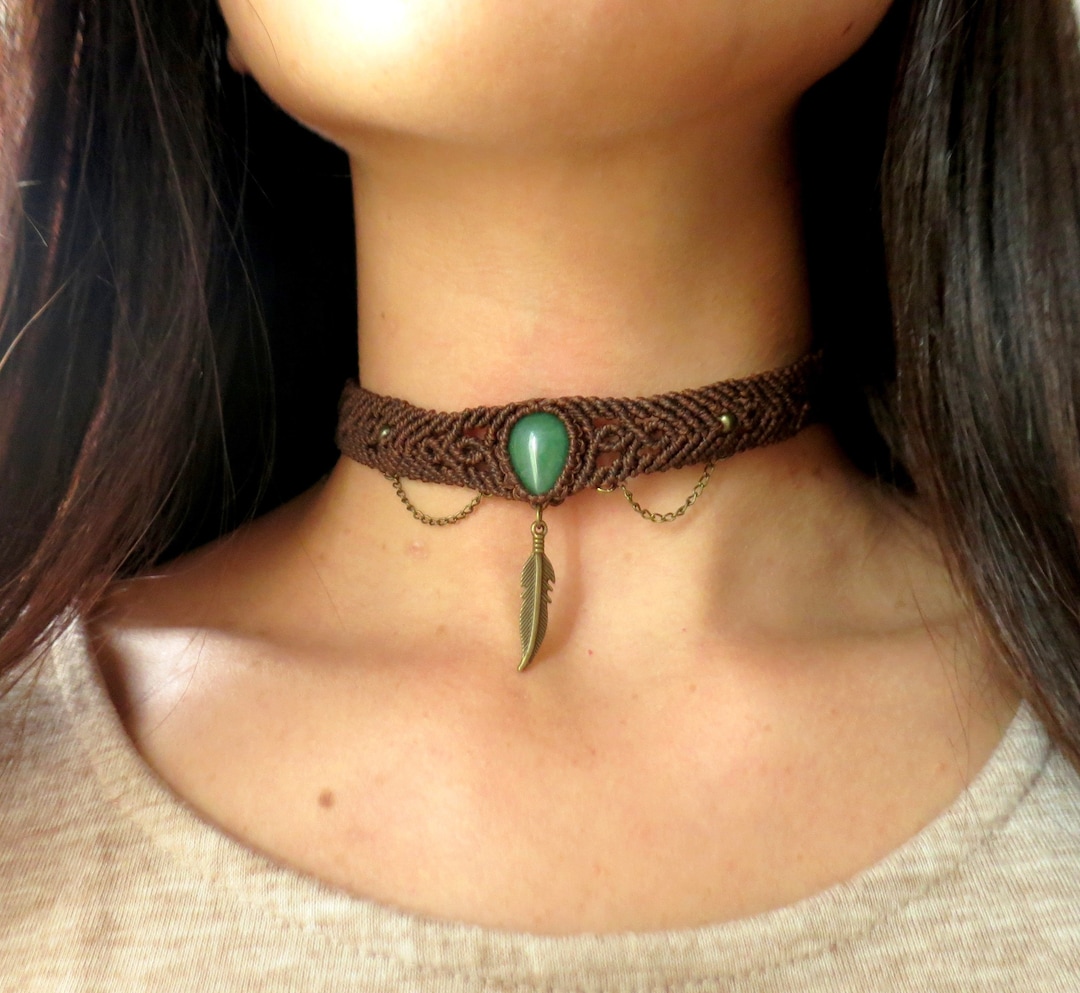 Macrame Choker Necklace top Ethnic