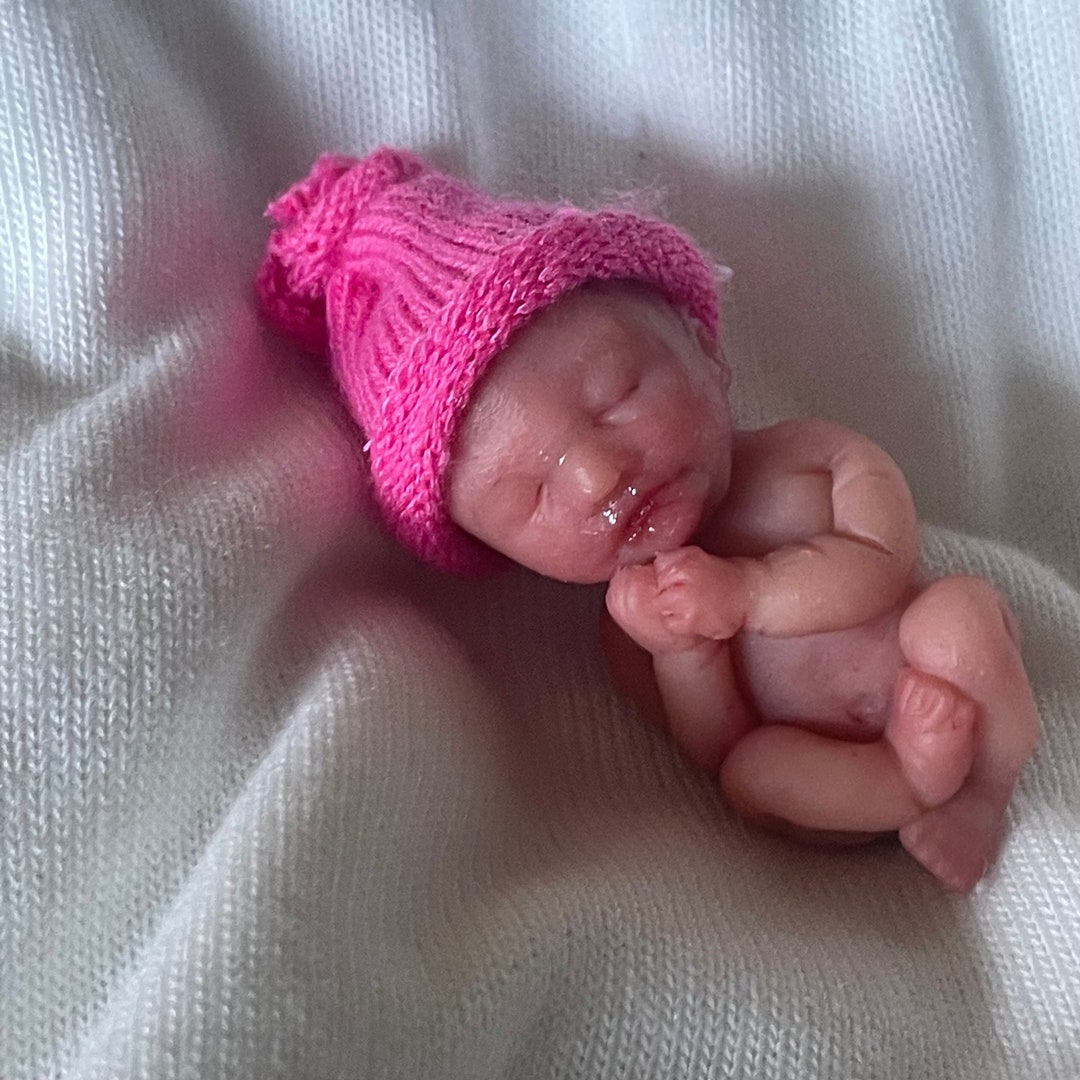 OOAK Miniature Polymer Clay Baby Newborn Art Doll Reborn Gift - Etsy