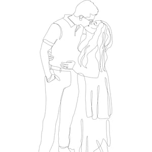 Custom One Line Drawing, Simple Line Art, Commission Portrait, Download ...