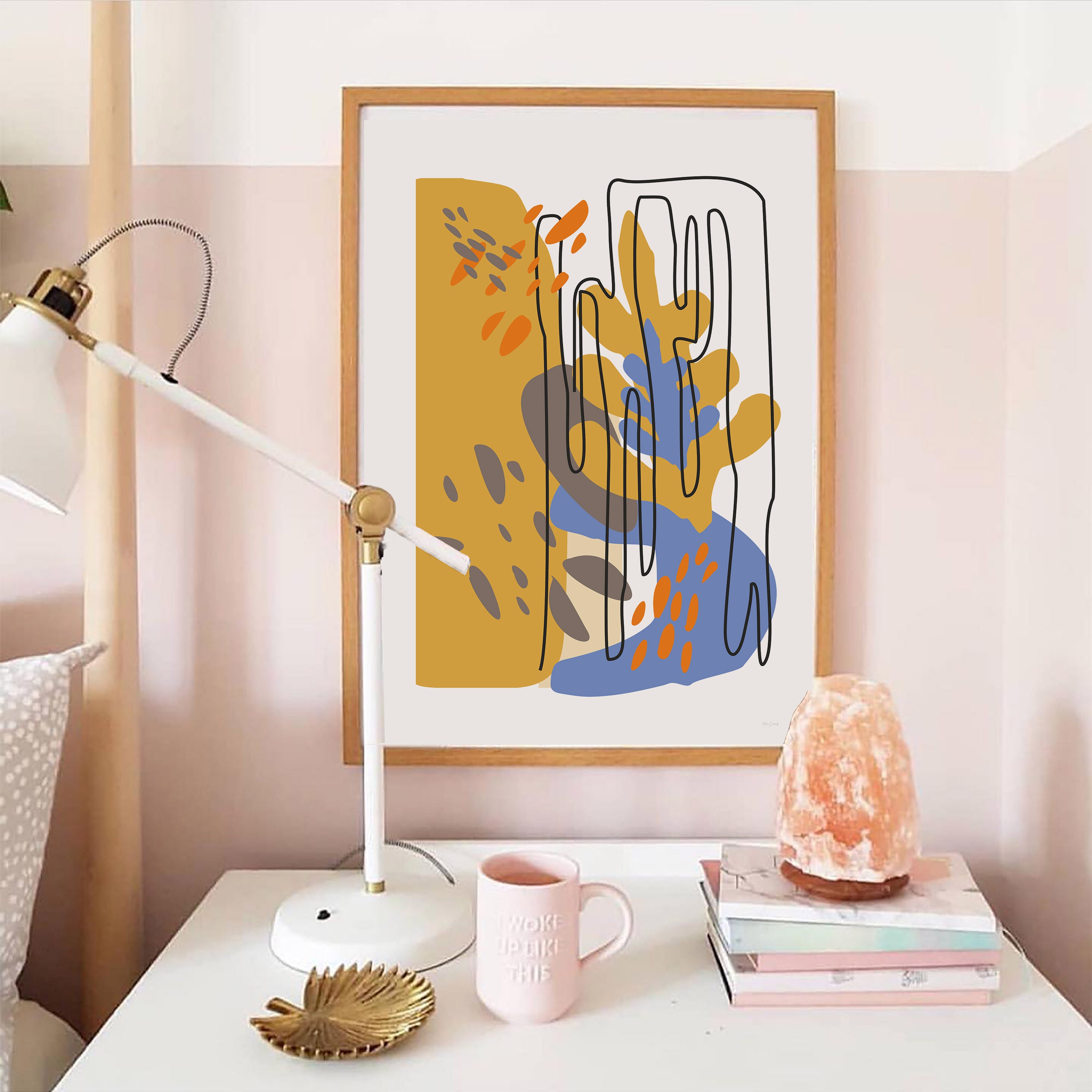 Abstract Shapes Set Print Lines and Spots Abstract Prints - Etsy