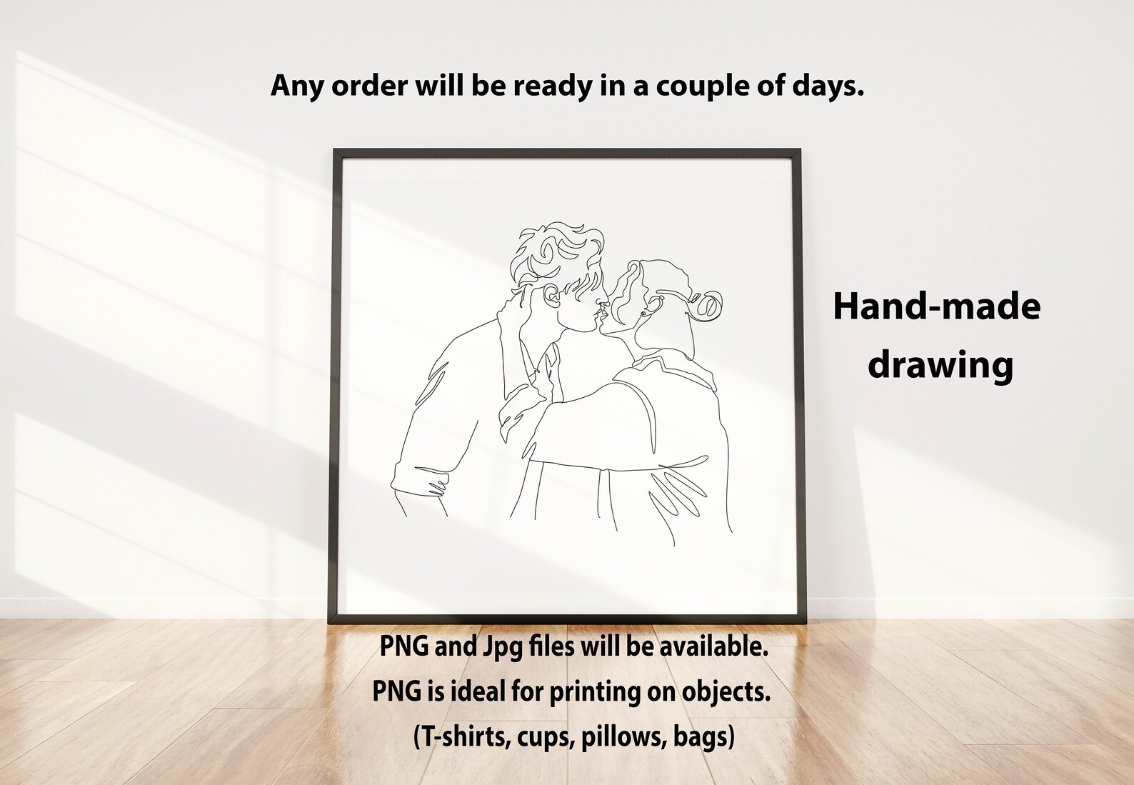 Line art commission Personalized Custom simple line No face | Etsy