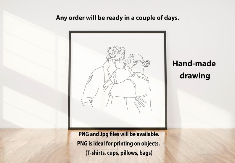 Line Art Commission Personalized Custom Simple Line No Face - Etsy