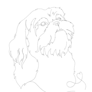 Custom One Line Drawing, Simple Line Art, Commission Portrait ...