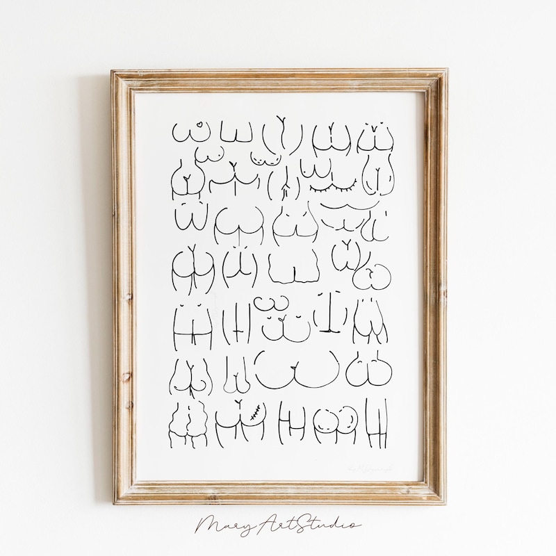 Butt Line Art - Etsy