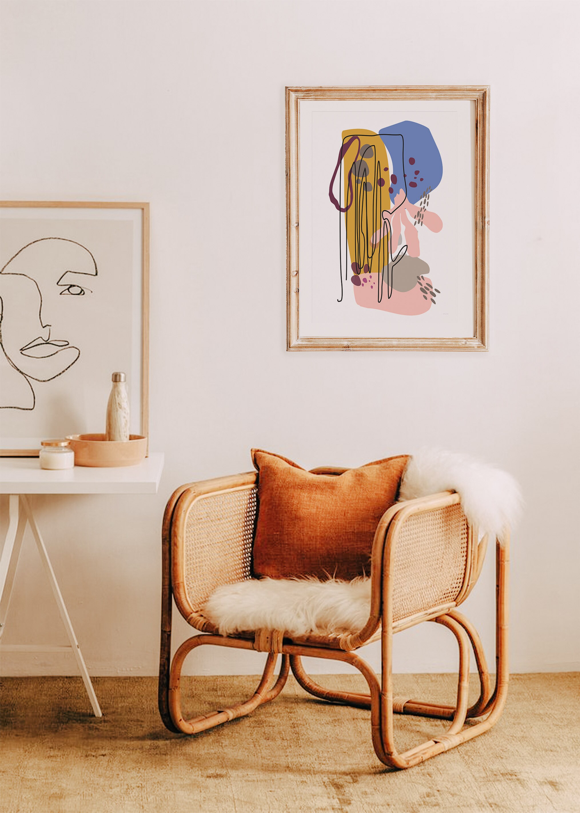 Abstract Shapes Set Print Lines and Spots Abstract Prints - Etsy