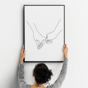 Couple Line Art Set of 5 Minimalist Romantic Line Art Prints - Etsy