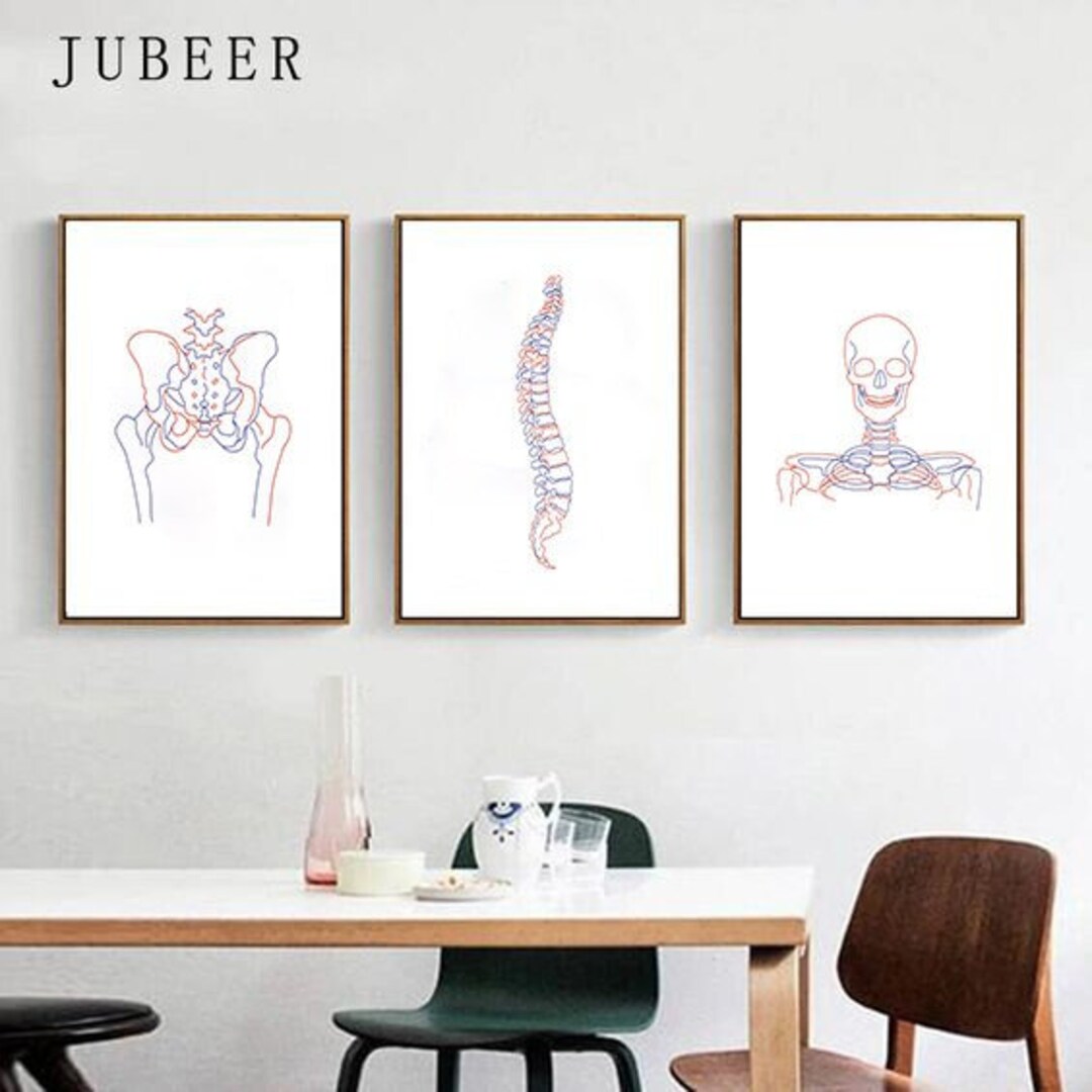 Anatomical Set Printable, Anatomy Spine Print, Medical One Line Art ...