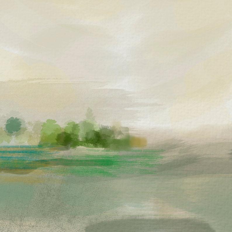Abstract Landscape Digital Download Watercolor Painting | Etsy