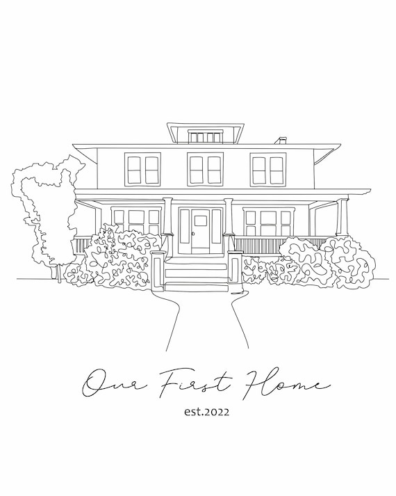 House Drawing Outline