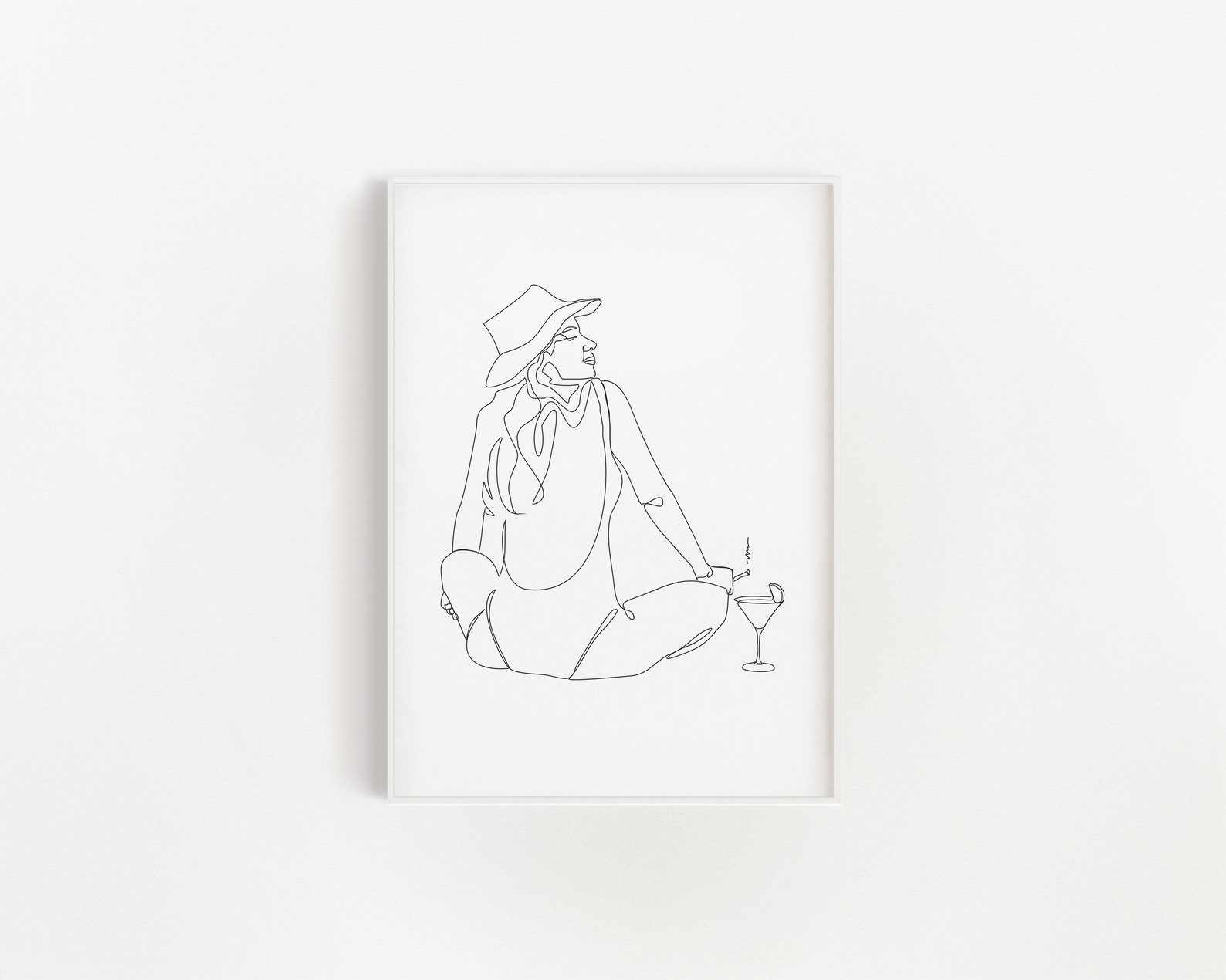 Custom One Line Drawing Simple Line Art Commission Portrait - Etsy UK