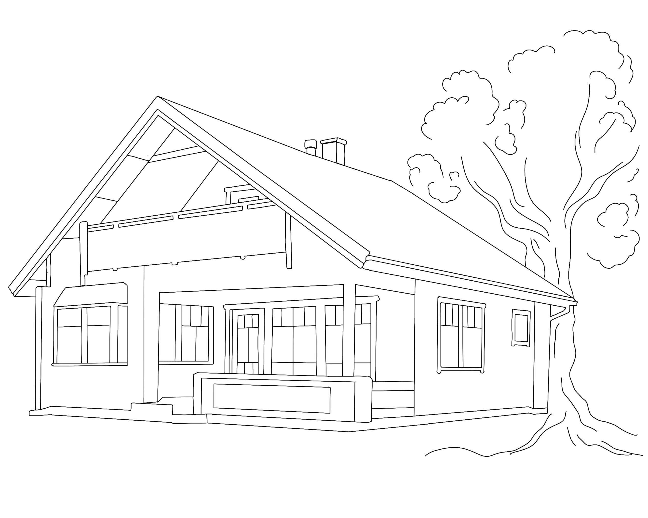 Custom Hand-drawn Home Portrait, New Home Drawing, Housewarming Present ...
