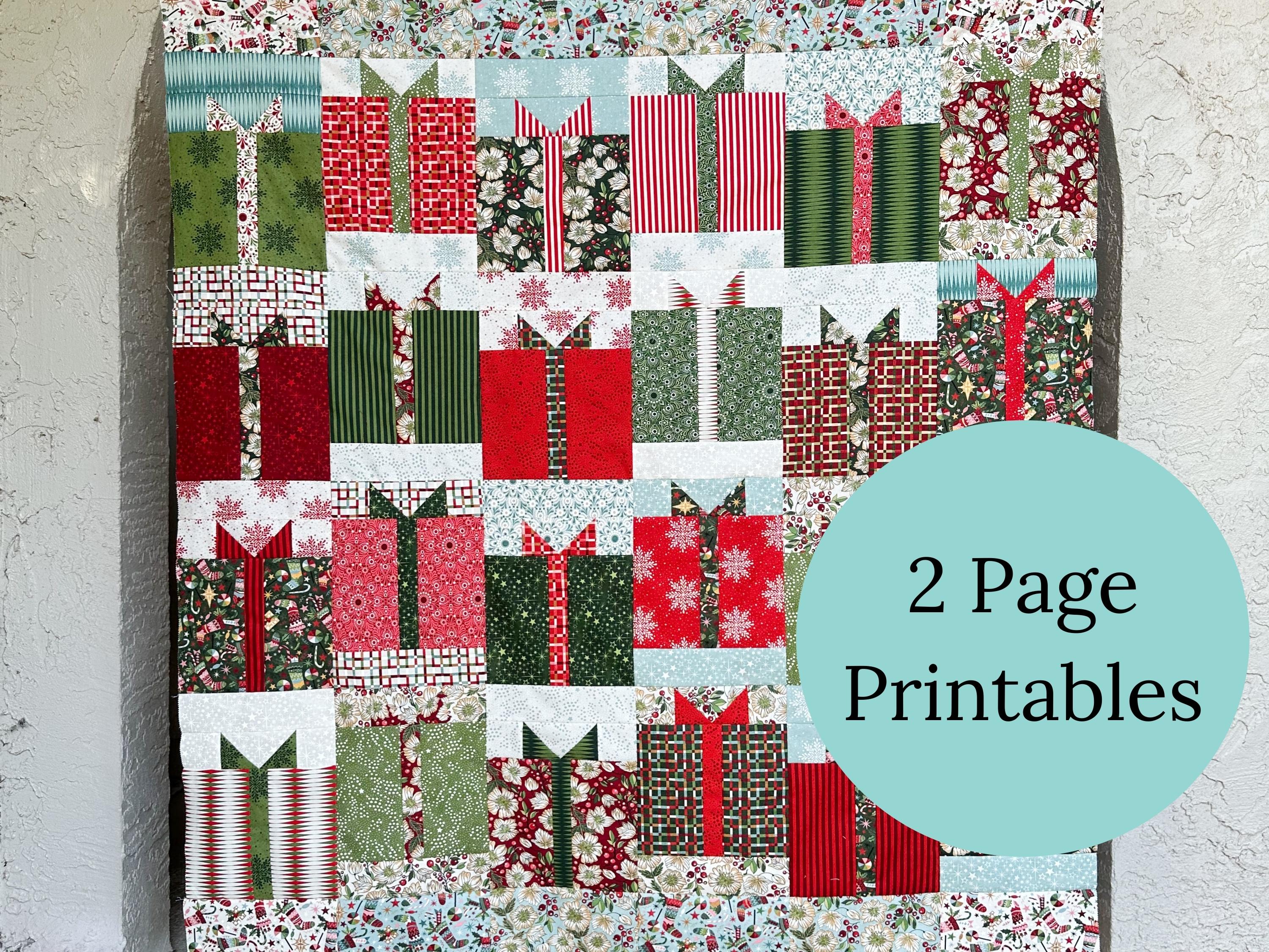 Christmas Quilt Pattern Bundle | Winter Woods Trees, Gift Layers ...