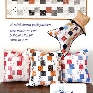 Mini Charming Stacks Quilt Pattern Mini Charm Pack Pattern PDF Instant Download Quick Quilt ...