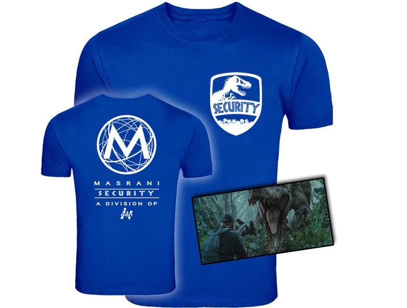 Jurassic World Inspired Masrani Ingen Security Two Sided T-shirt ...