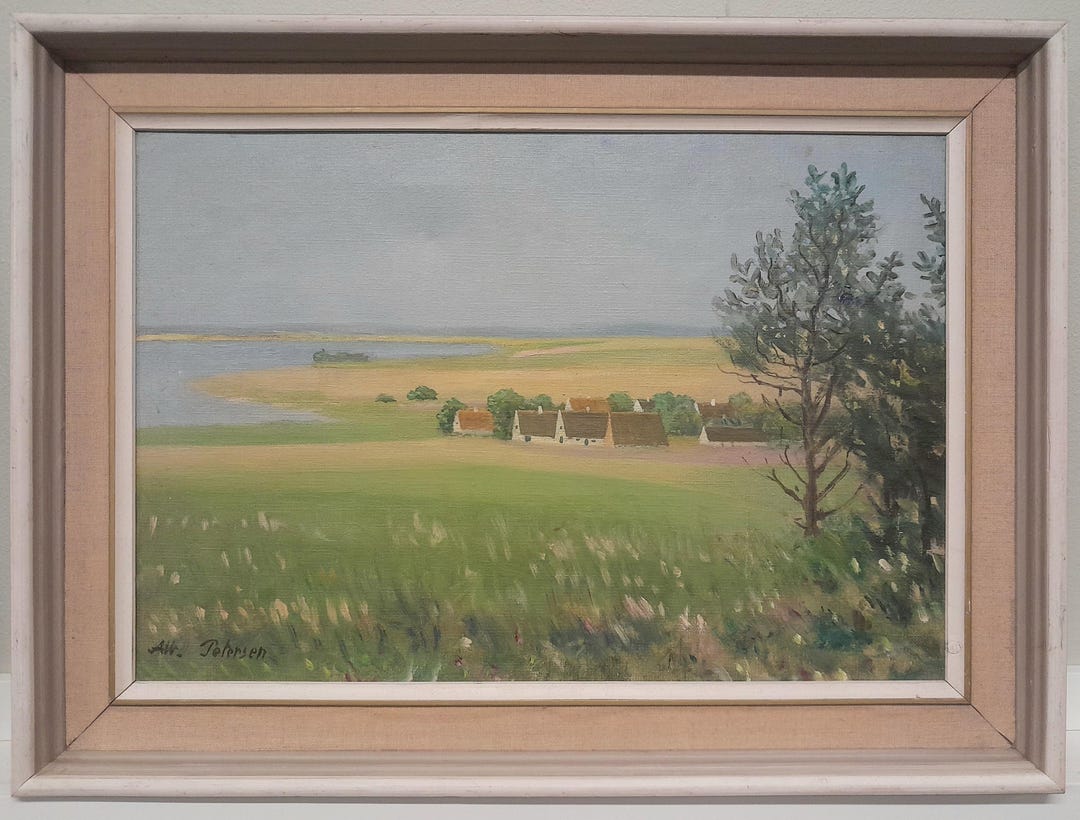 Beautiful Oilpainting by the Danish Artist Albert Petersen - Etsy