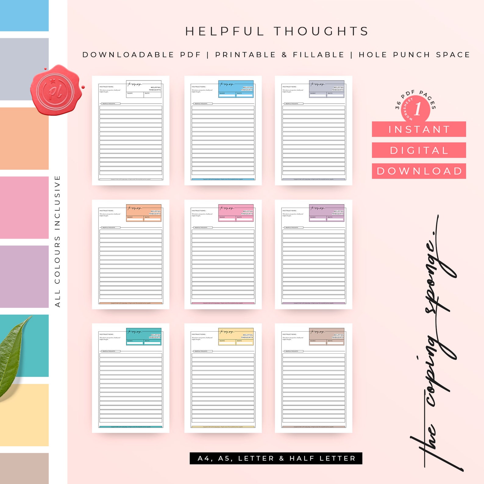 Personal Use Helpful Thoughts | Etsy