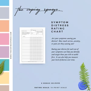 Commercial Use - Symptom Distress Rating Chart - Etsy