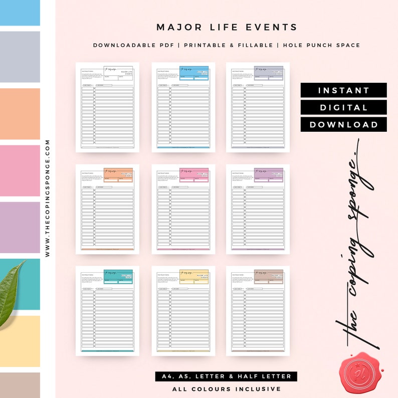 Personal Use - Major Life Events - Etsy