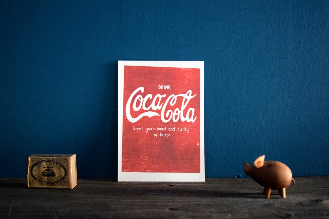 Coca Cola Postcard - Etsy